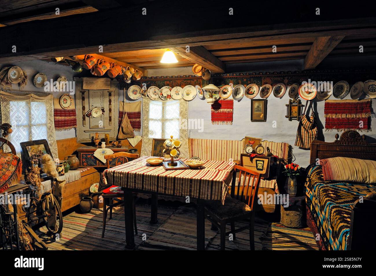 Inside a traditional house, Luca Ioan and Elena guesthouse, village of ...