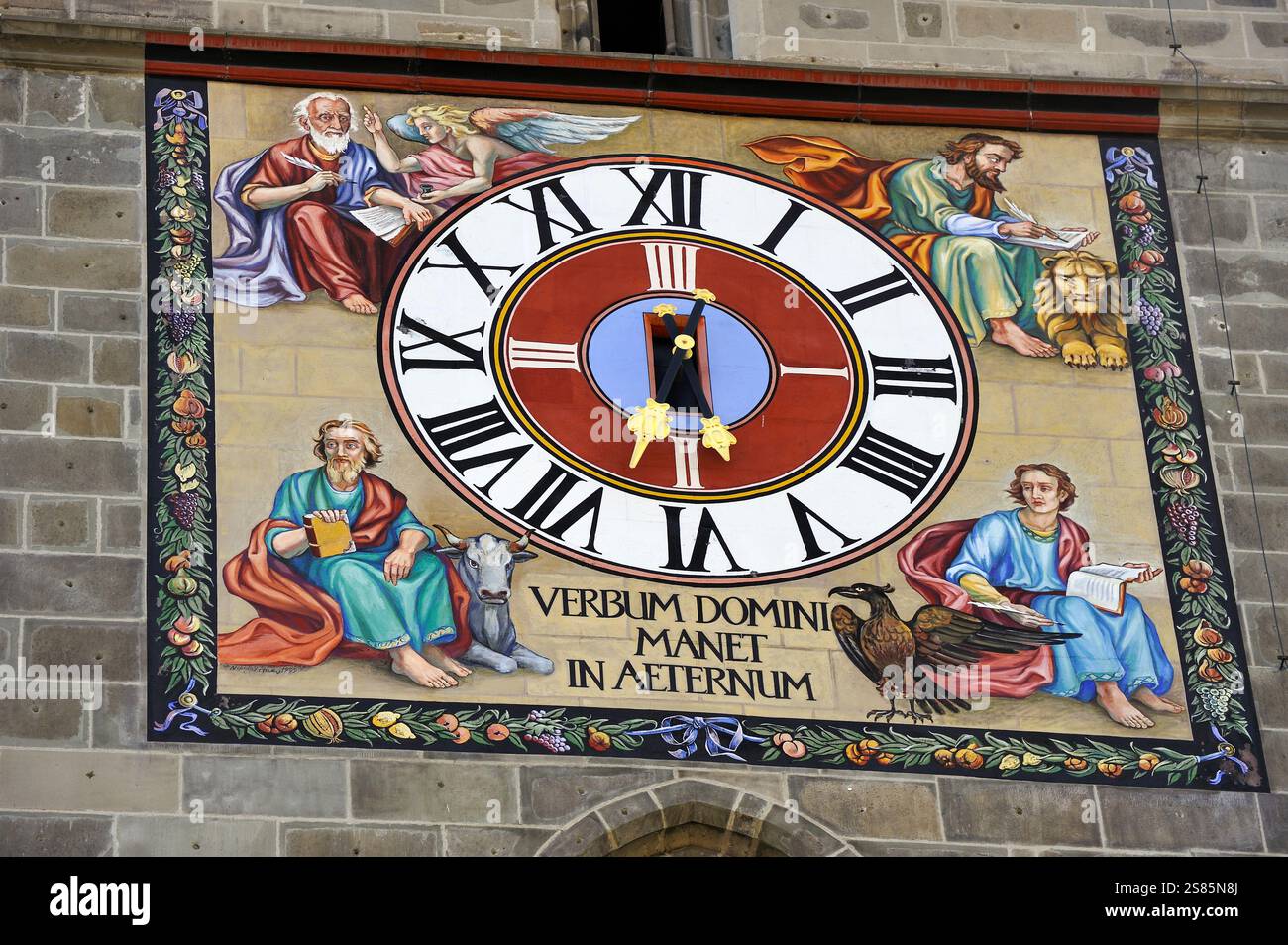 Clock of the Black Church Clock Tower, Brasov, Transylvania, Romania ...