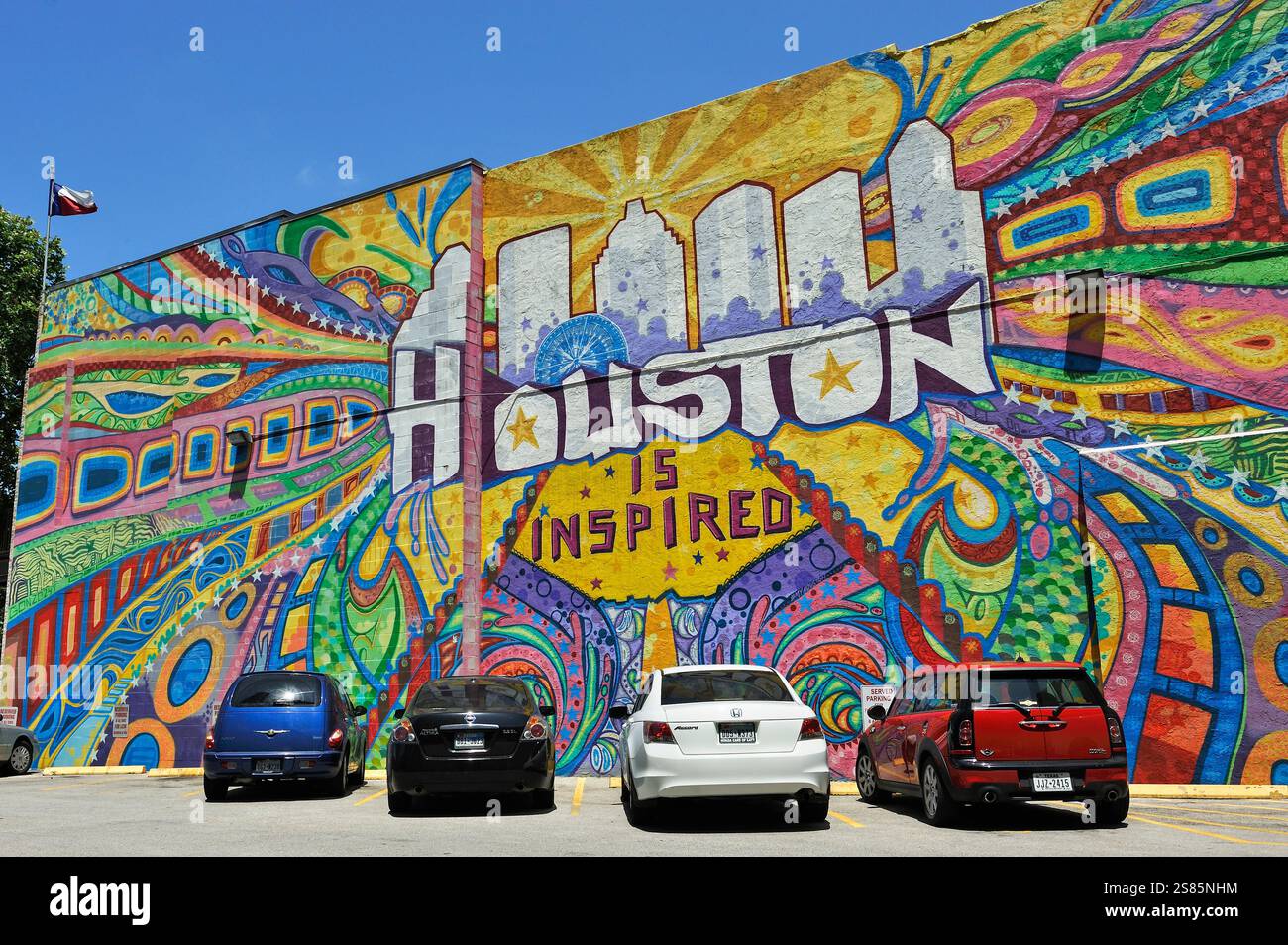 Mural Houston Is Inspired by artist Gonzo, downtown Houston, Texas ...