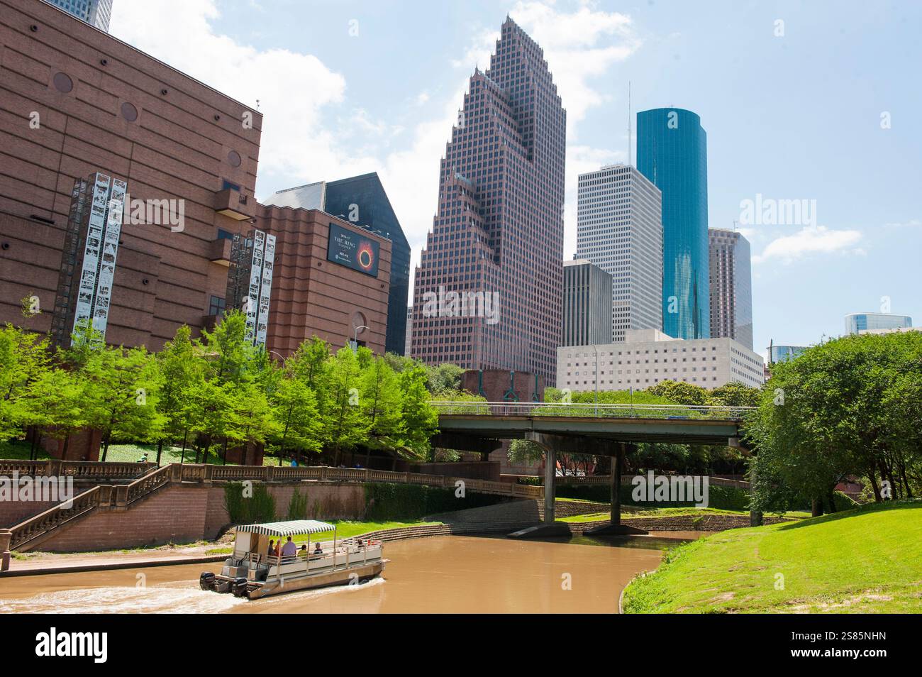 Buffalo Bayou River, Downtown Houston, Texas, United States of America ...