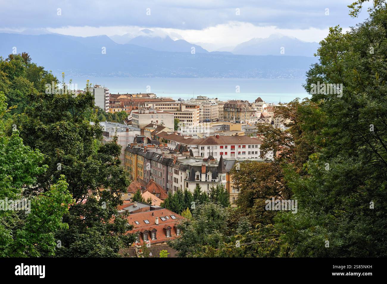 Lausanne switzerland city overview from hi-res stock photography and ...