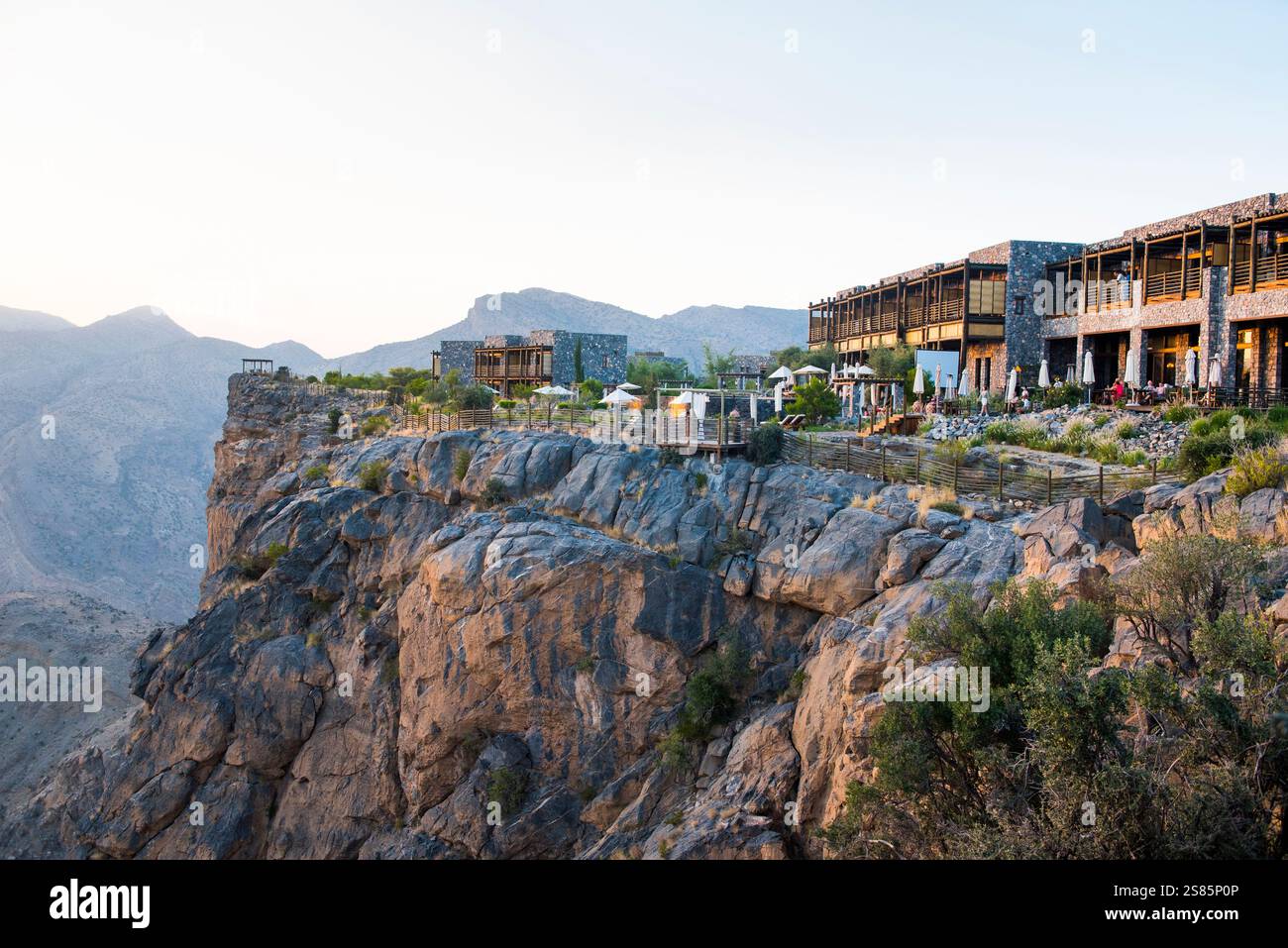 Alila Jabal Akhdar hotel, nestled 2000 metres above sea level ...