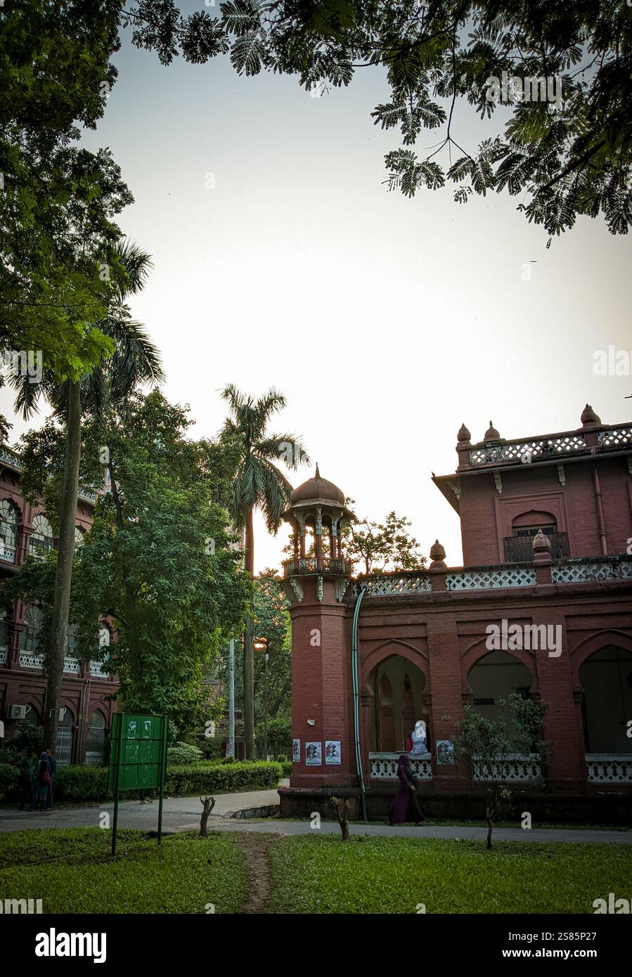 The campus of the University of Dhaka in Bangladesh, featuring historic ...