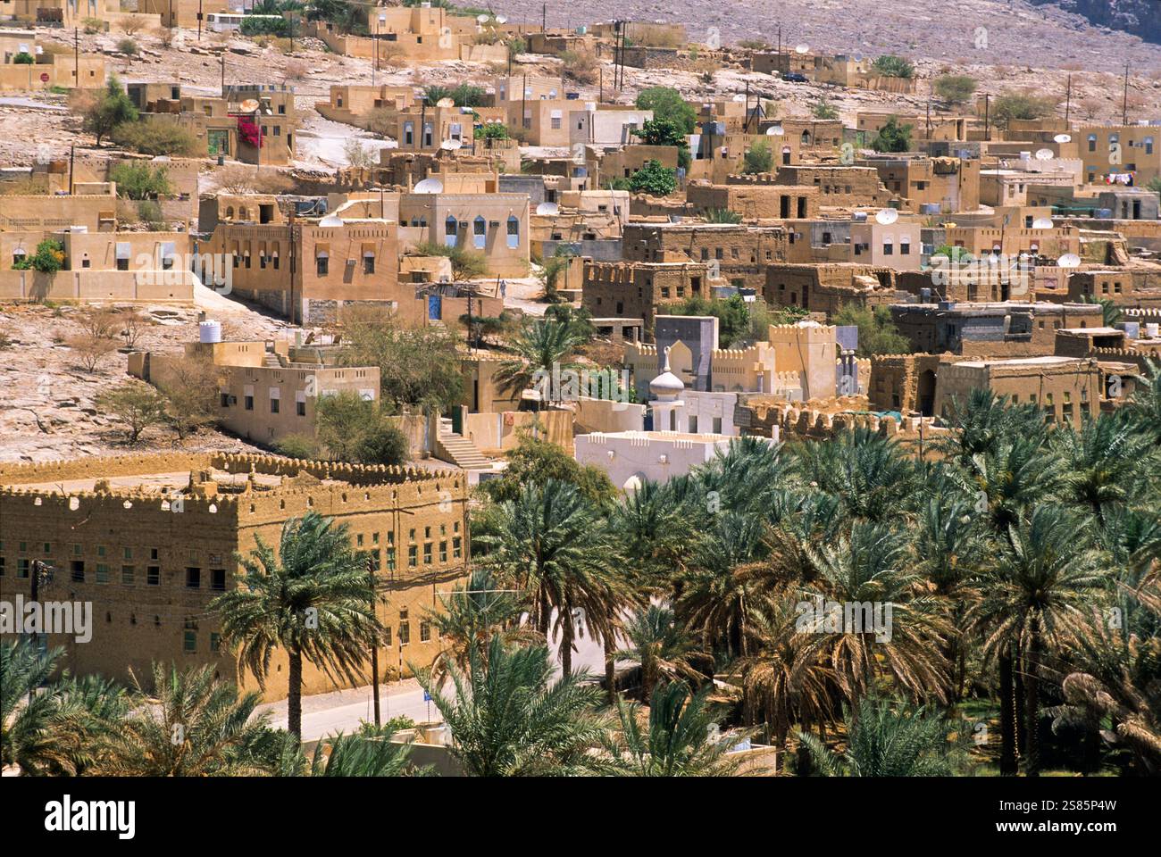 Al-Hamra village, Akhdar Jebel, Sultanate of Oman, Arabian Peninsula ...
