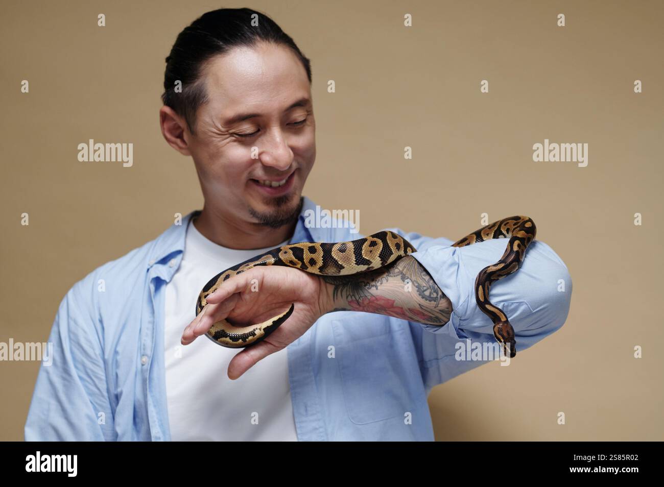 Human snake interaction hi-res stock photography and images - Alamy