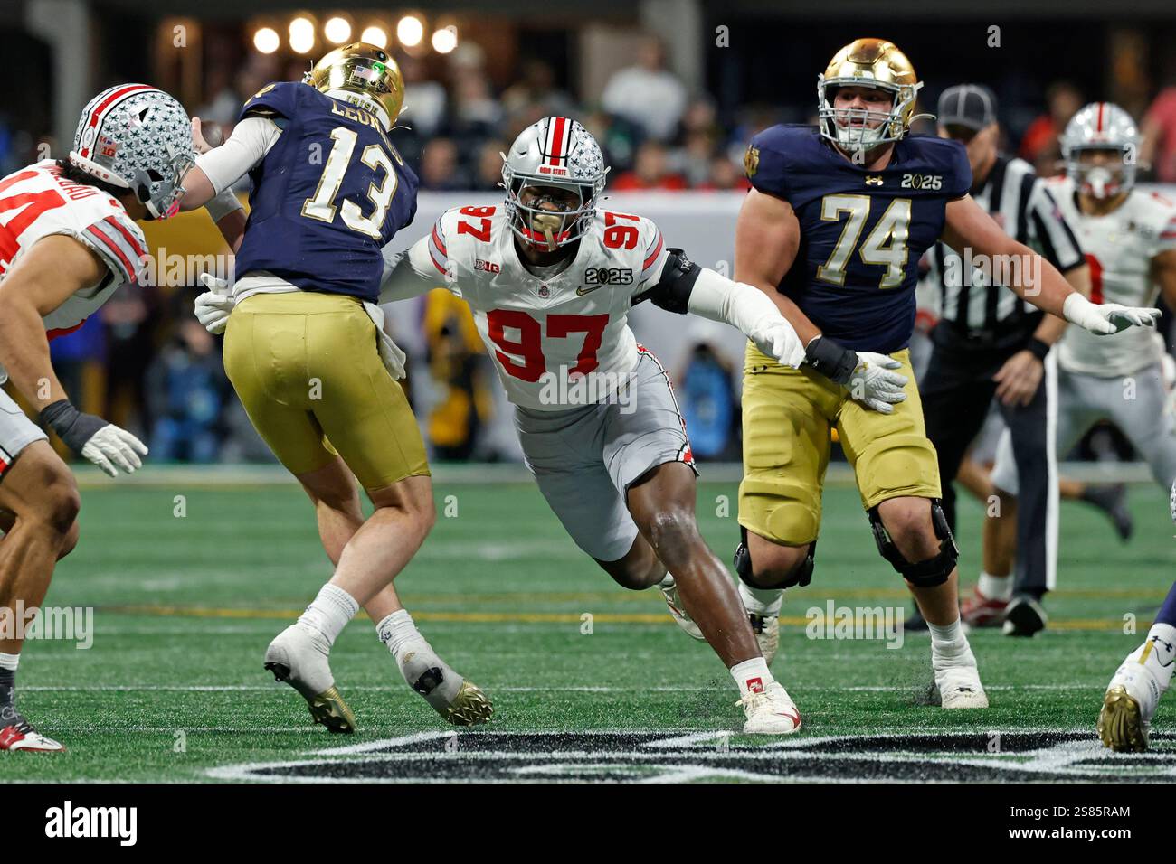 ATLANTA, GA - JANUARY 20: Ohio State Buckeyes defensive end Kenyatta ...