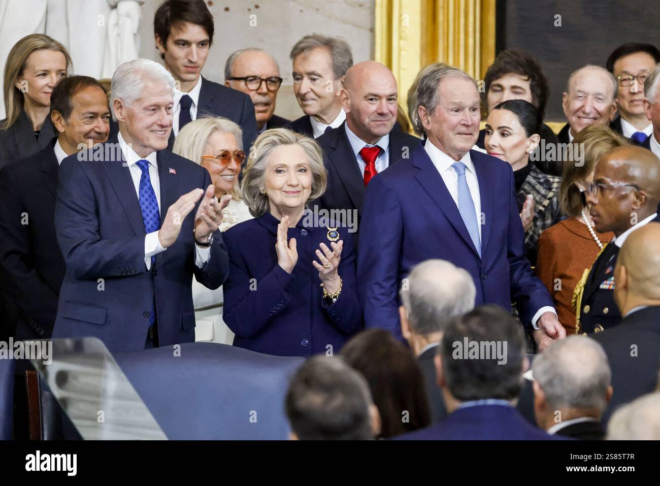 Delphine Arnault, Alexandre Arnault, LVMH CEO Bernard Arnault behind ...