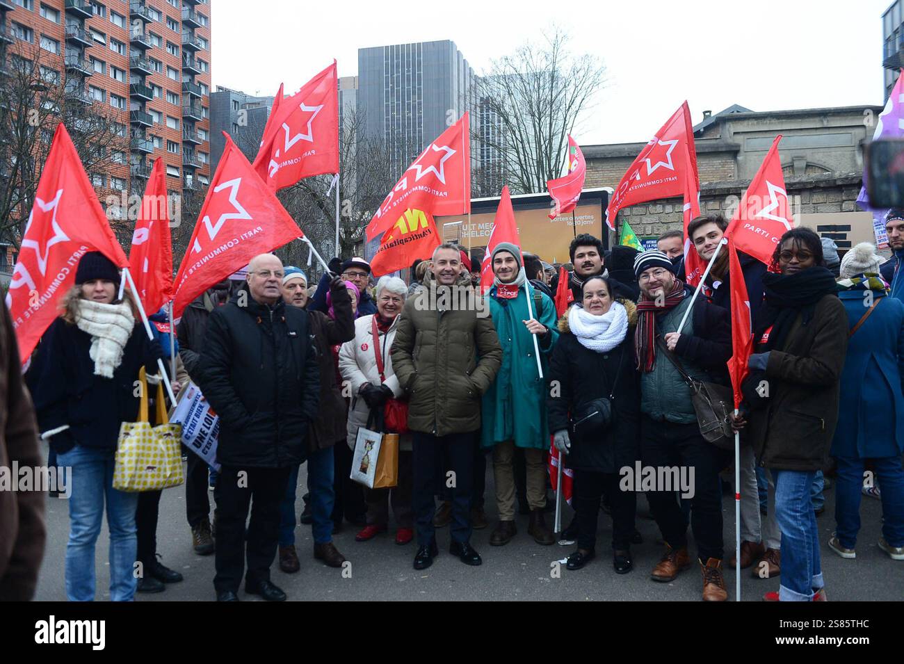 Paris, France. 18th Jan, 2025. Ian Brossat, PCF senator for Paris at a ...