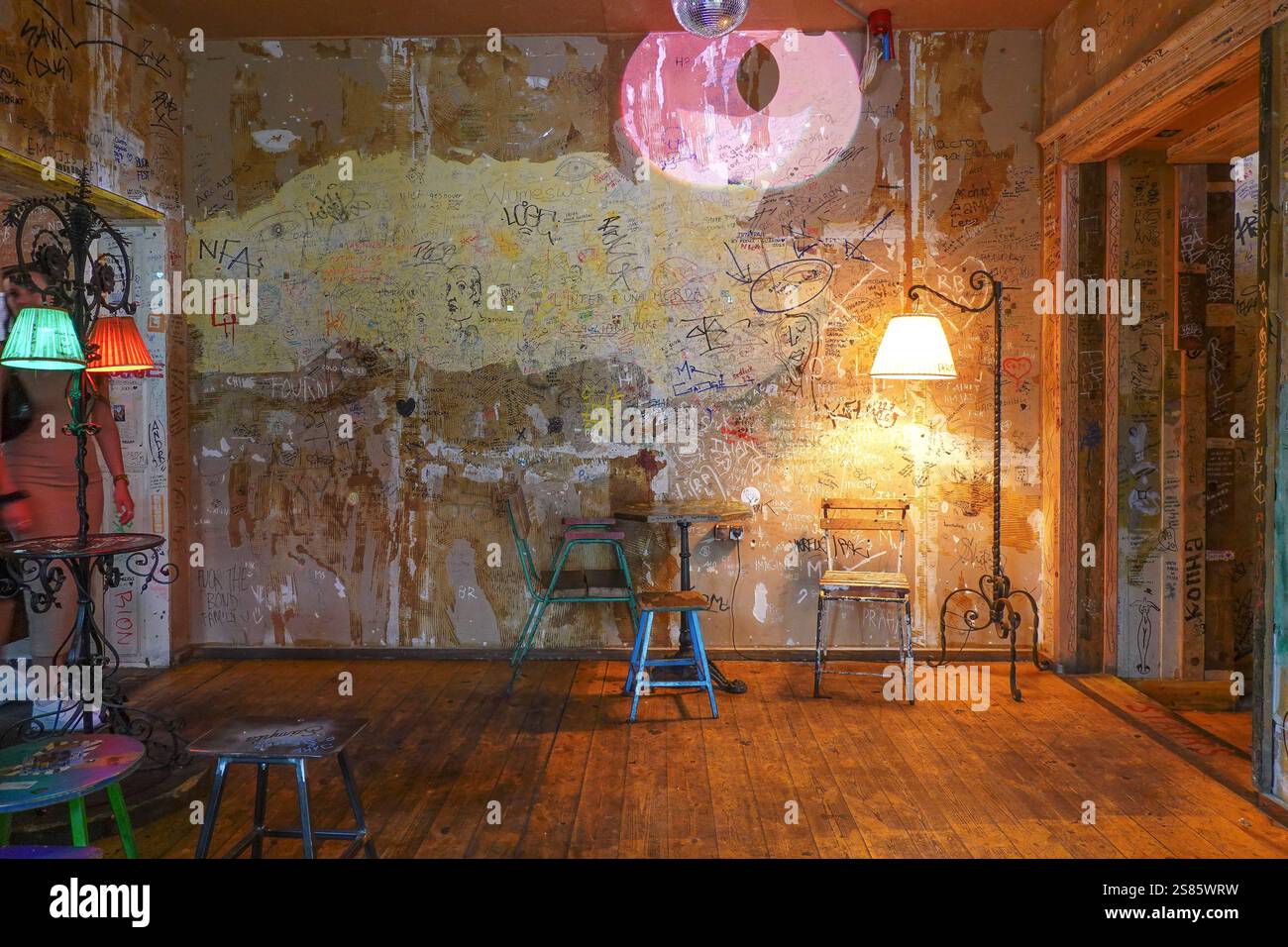 Hungary, Budapest, Szimpla Kert, Budapest's most popular Ruin bar. Ruin ...