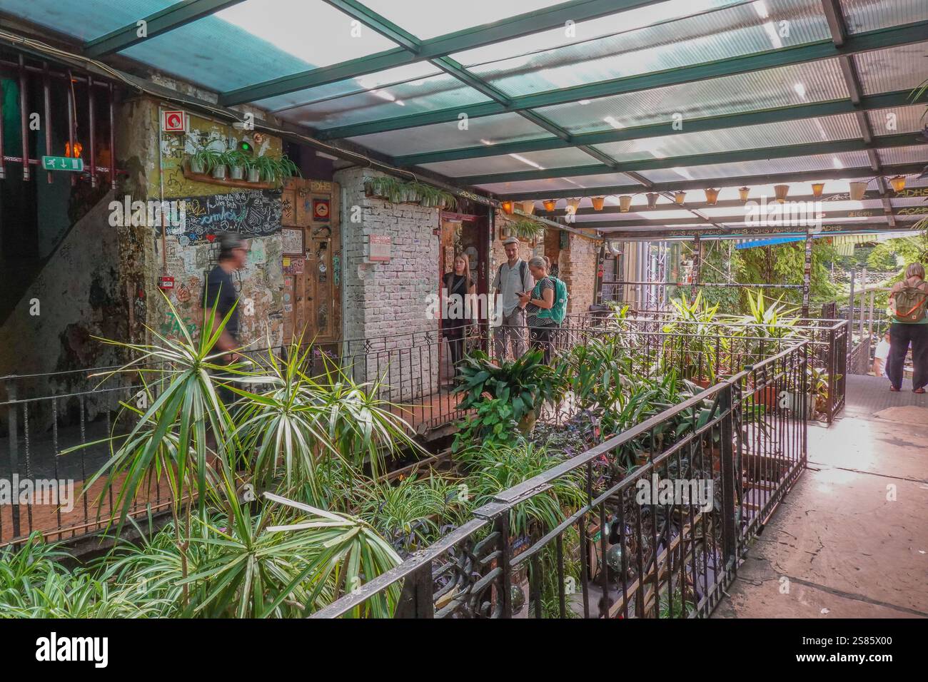 Hungary, Budapest, Szimpla Kert, Budapest's most popular Ruin bar. Ruin ...