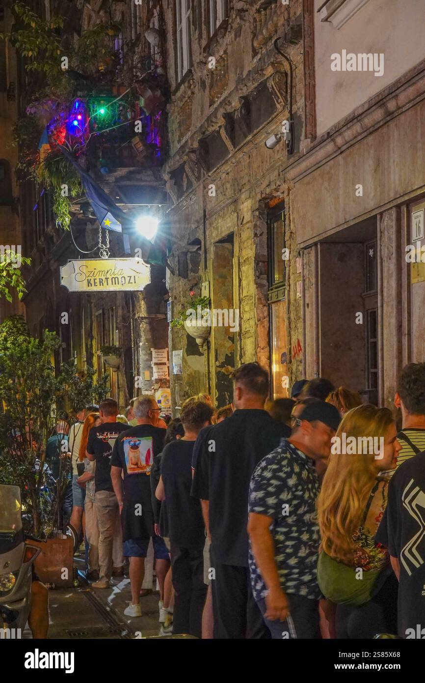 Hungary, Budapest, Szimpla Kert, Budapest's most popular Ruin bar. Ruin ...