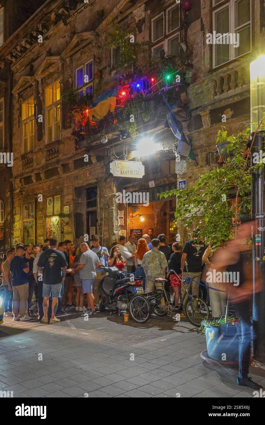 Hungary, Budapest, Szimpla Kert, Budapest's most popular Ruin bar. Ruin ...