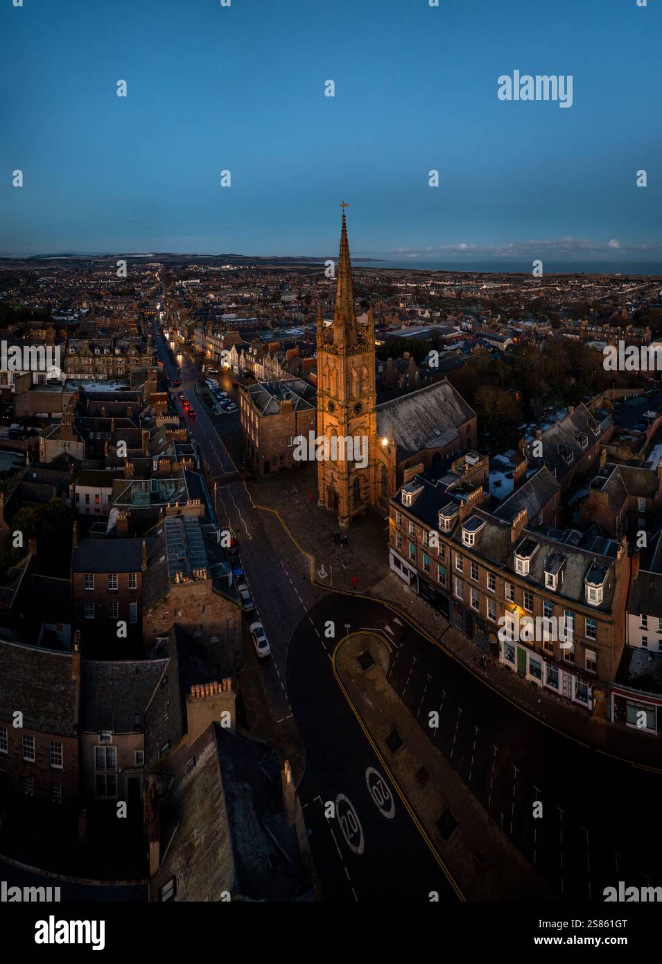 Montrose, Old and St Andrew's Church, Angus, Scotland Stock Photo - Alamy