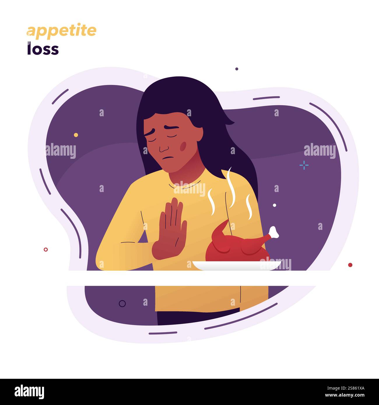 Food hunger stress Stock Vector Images - Alamy