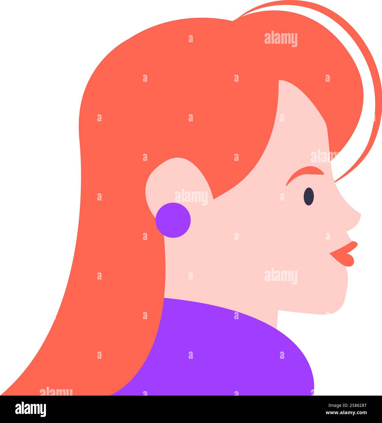 Side view competent young Stock Vector Images - Alamy