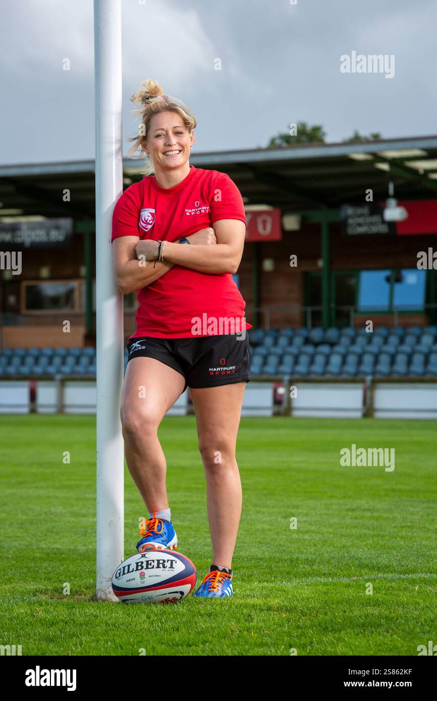 Shot in 2019. Portrait of Natasha May "Mo" Hunt England women's rugby ...