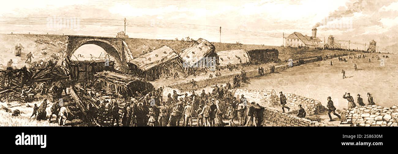 Newspaper report of the Penistone train crash near Bullhouse Colliery ...