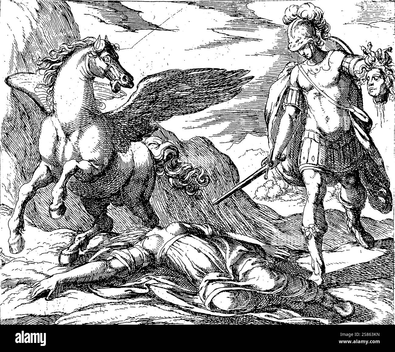 Poseidon illustration hi-res stock photography and images - Alamy
