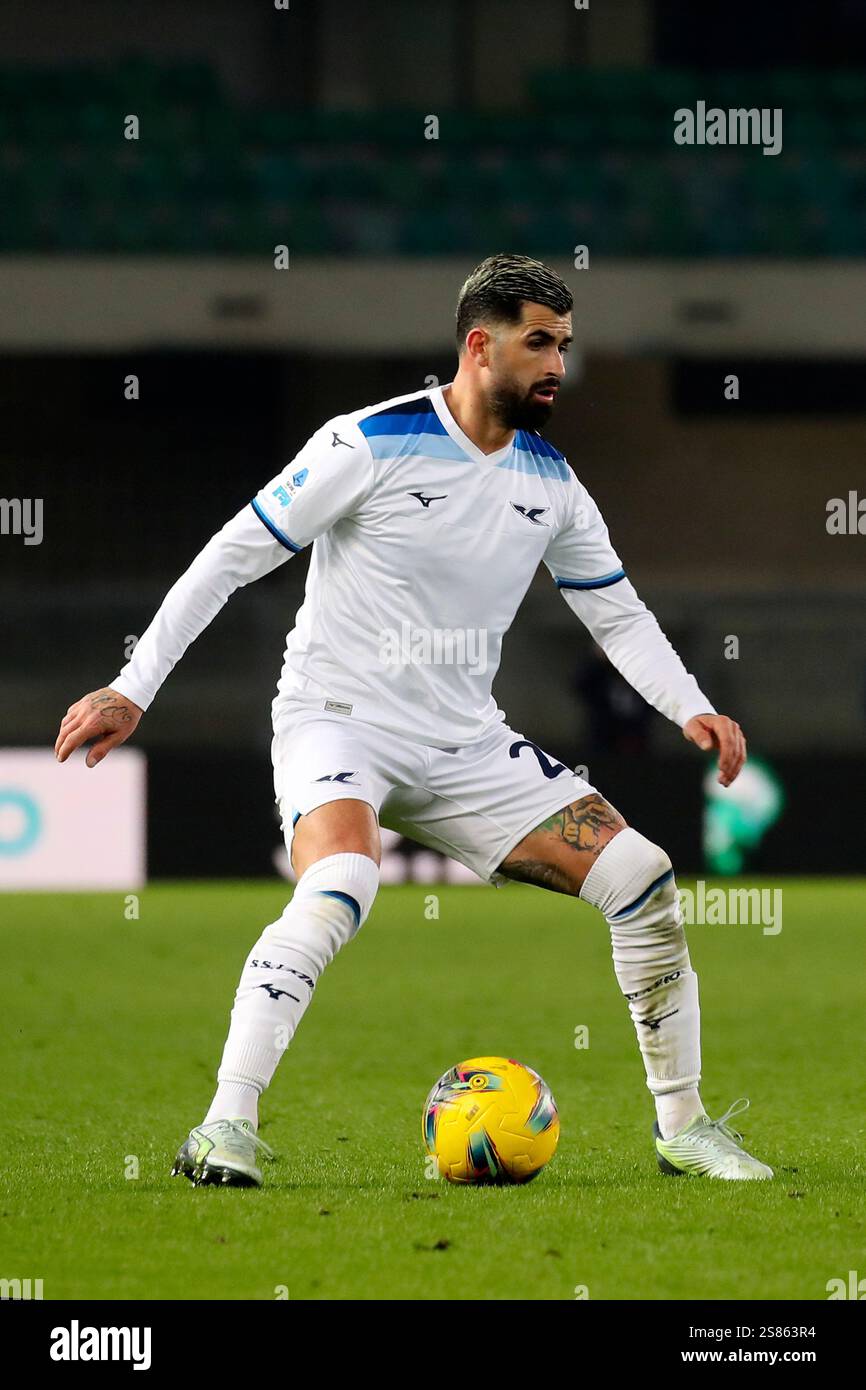 Verona, Italia. 19th Jan, 2025. Lazio's Elseid Hysaj In action during ...