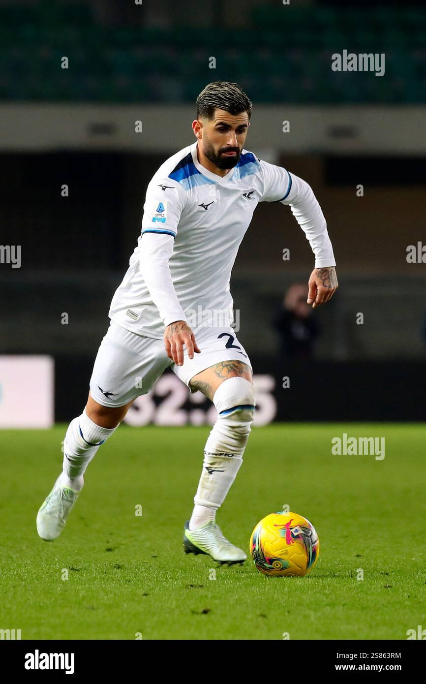 Verona, Italia. 19th Jan, 2025. Lazio's Elseid Hysaj In action during ...
