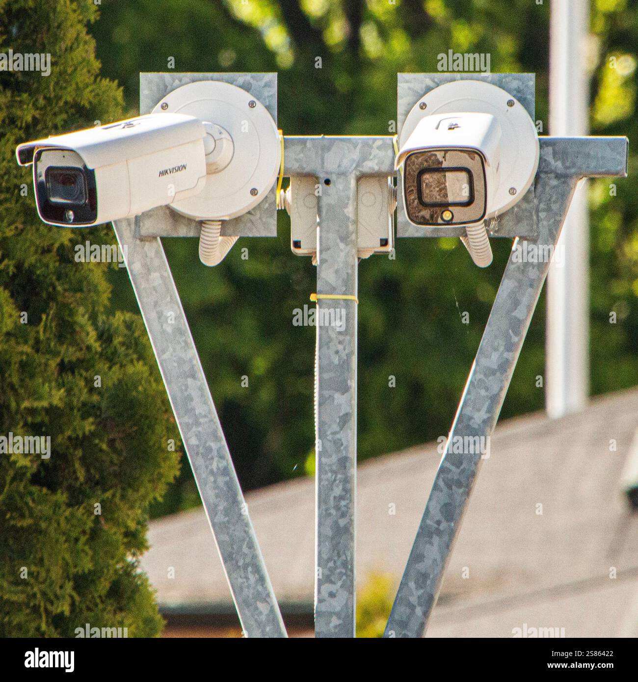 Copenhagen, Denmark. 13th May, 2024. A CCTV camera is seen at Øster ...
