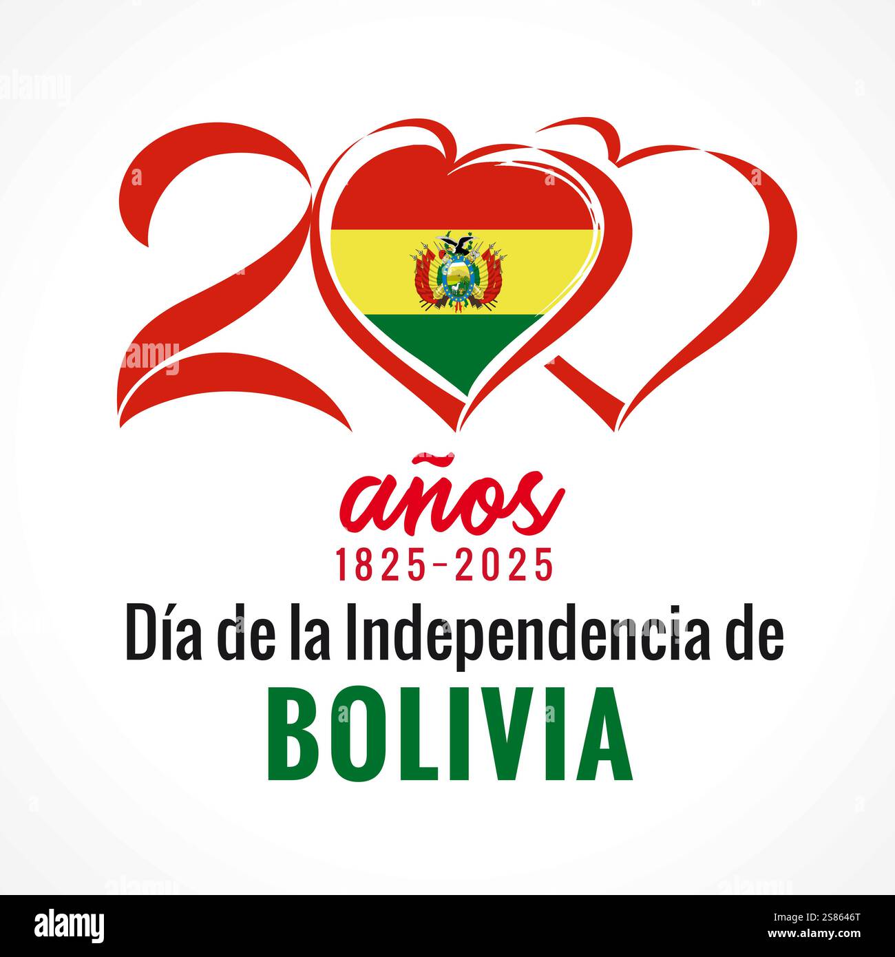 Dia de la independencia de bolivia Stock Vector Images - Alamy