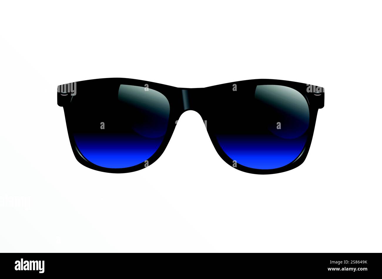 Realistic Vintage Sunglasses Isolated Vector Illustration Stock Vector ...