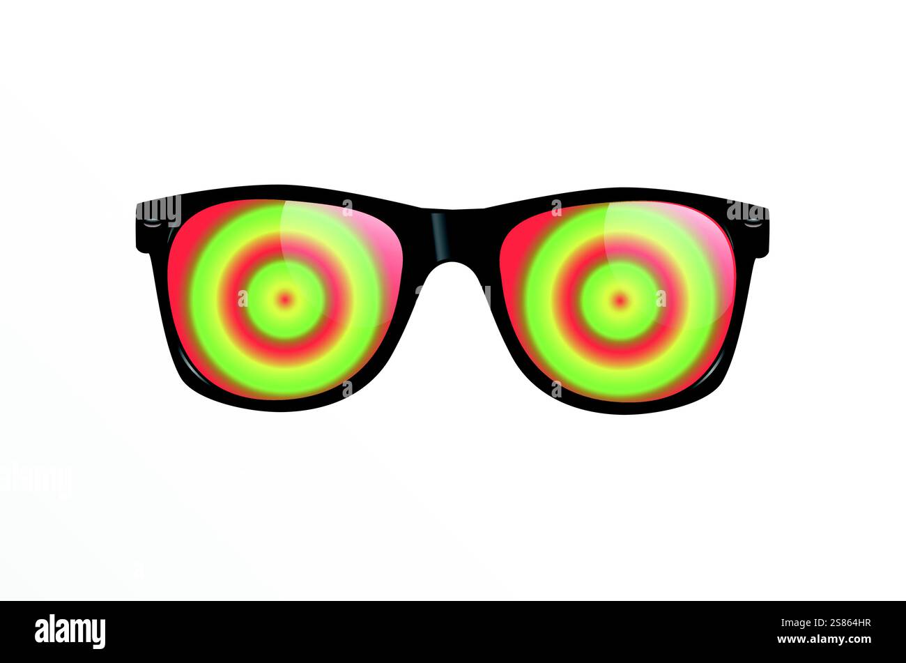 Realistic Vintage Sunglasses Isolated Vector Illustration Stock Vector ...