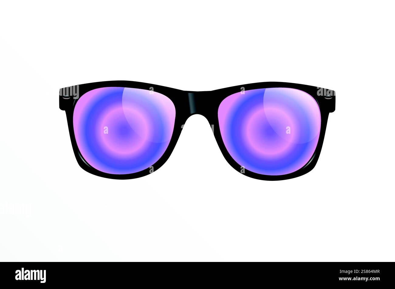 Realistic Vintage Sunglasses Isolated Vector Illustration Stock Vector ...