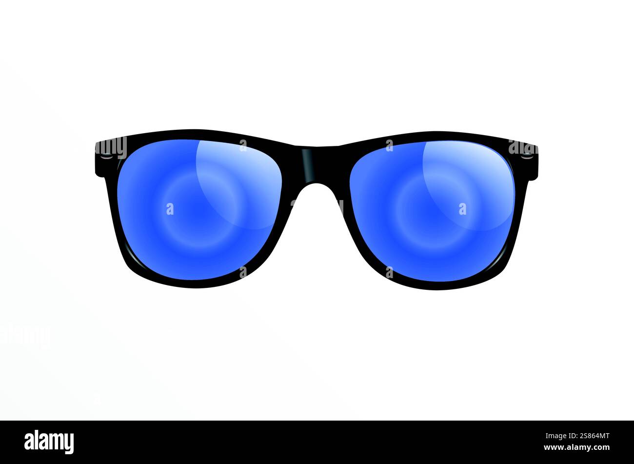 Realistic Vintage Sunglasses Isolated Vector Illustration Stock Vector ...