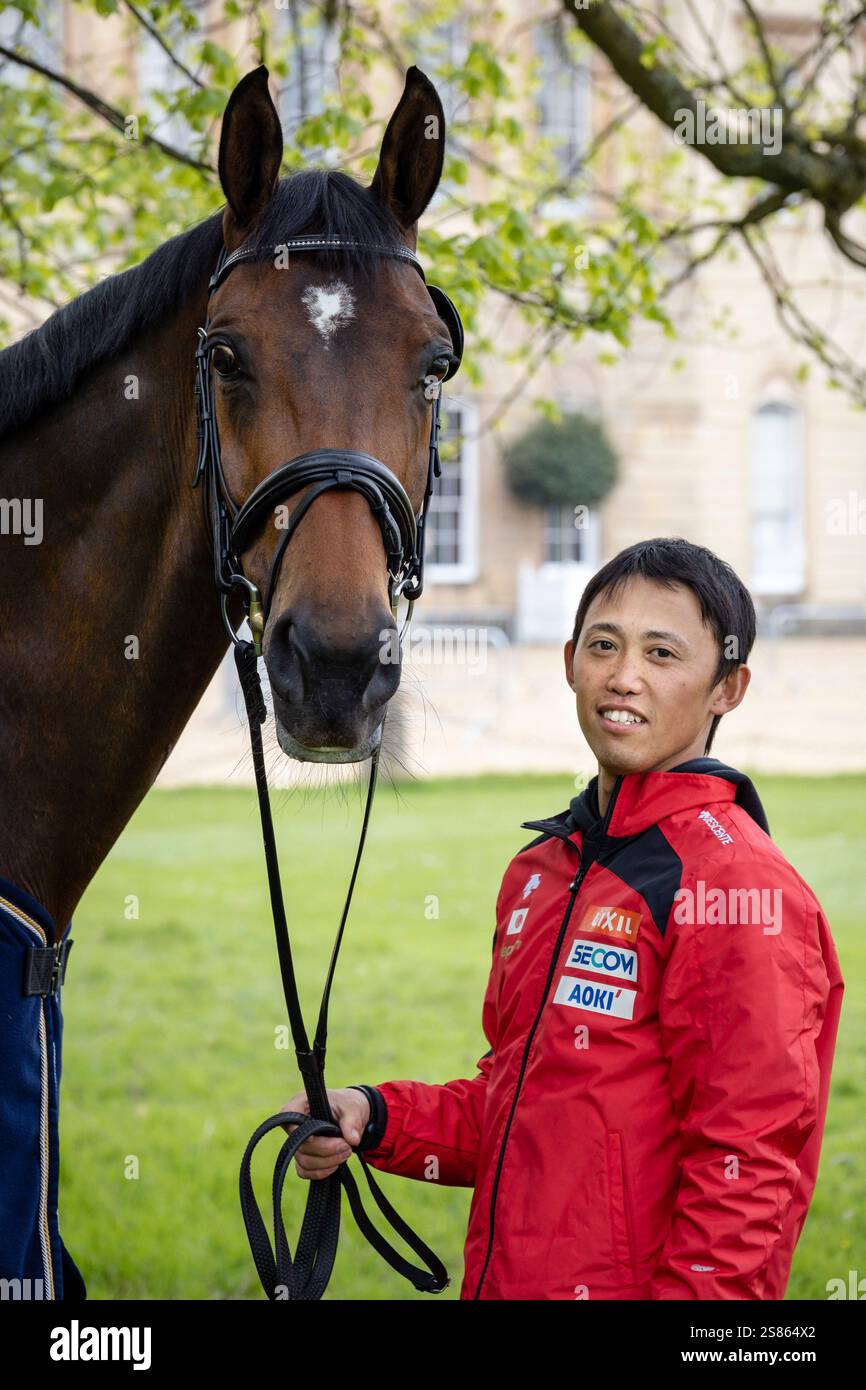 Shot in 2019. Portrait of Kazuma Tomoto Japanese showjumper who has ...
