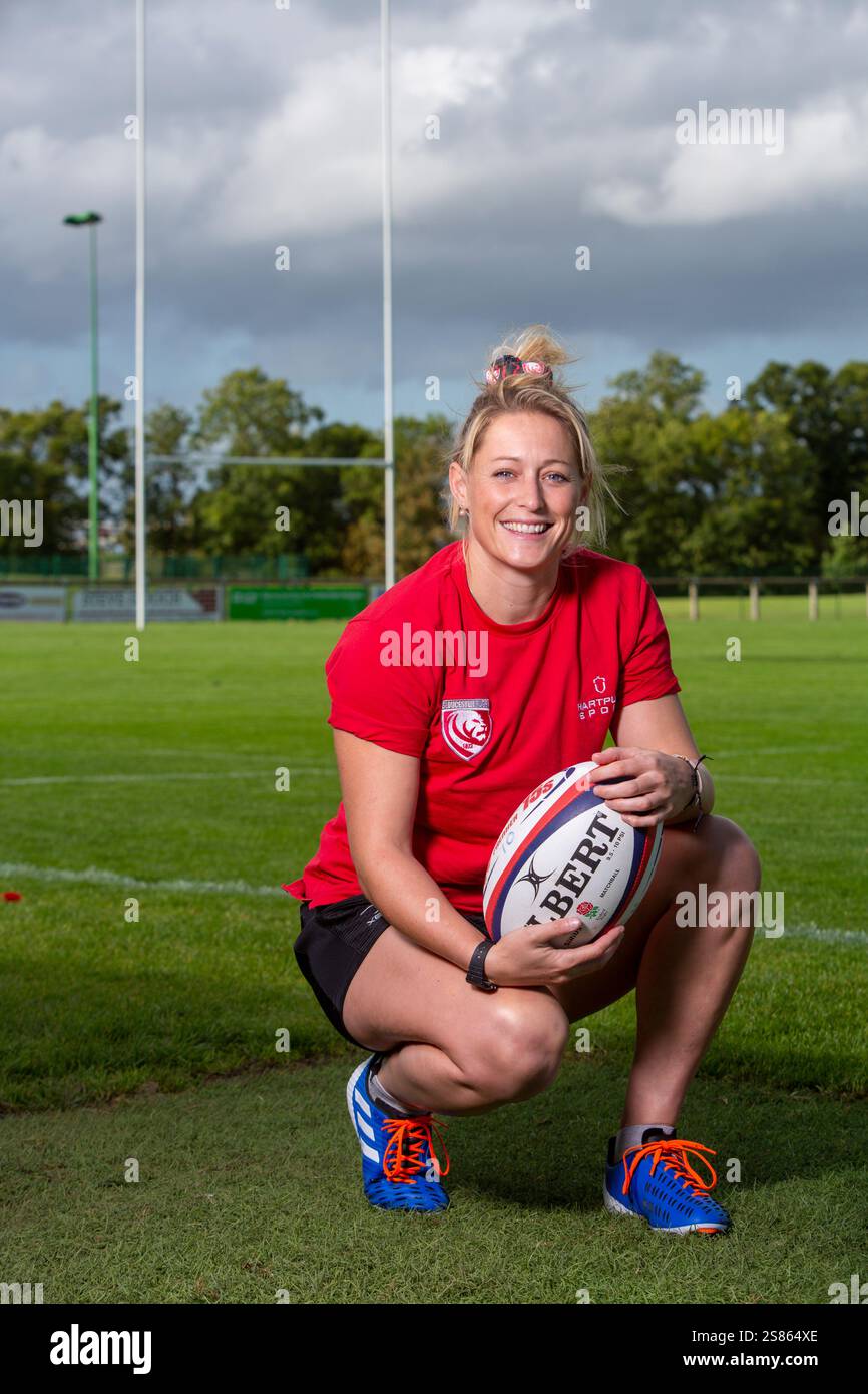 Shot in 2019. Portrait of Natasha May "Mo" Hunt England women's rugby ...