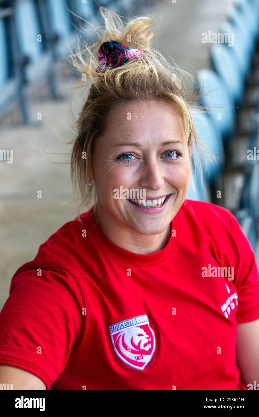 Shot in 2019. Portrait of Natasha May "Mo" Hunt England women's rugby ...