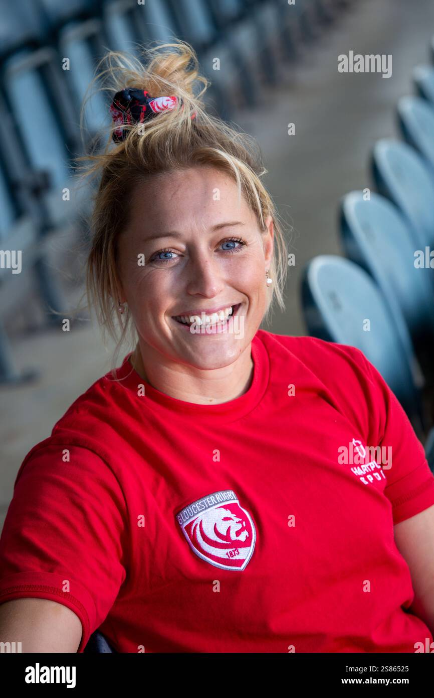 Shot in 2019. Portrait of Natasha May "Mo" Hunt England women's rugby ...