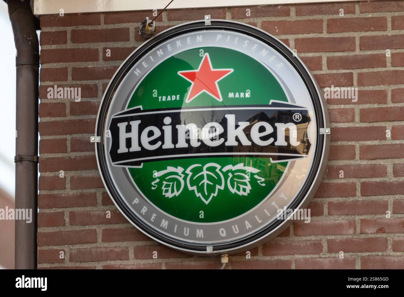 Heineken Flag sign logo. Heineken is a Dutch multinational brewing ...