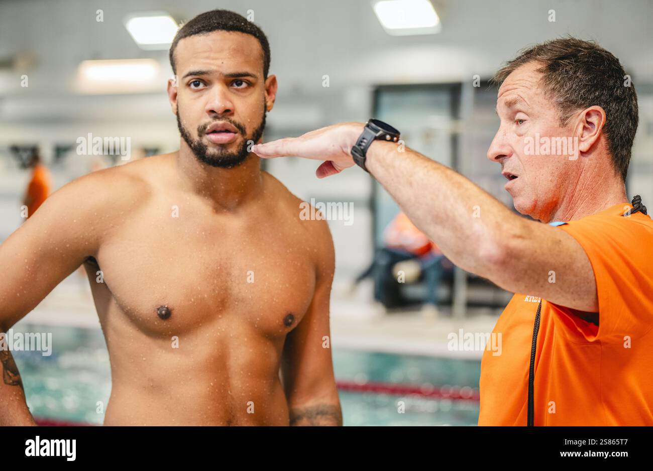 EINDHOVEN - KNZB head coach Peter Bishop during a training session of ...
