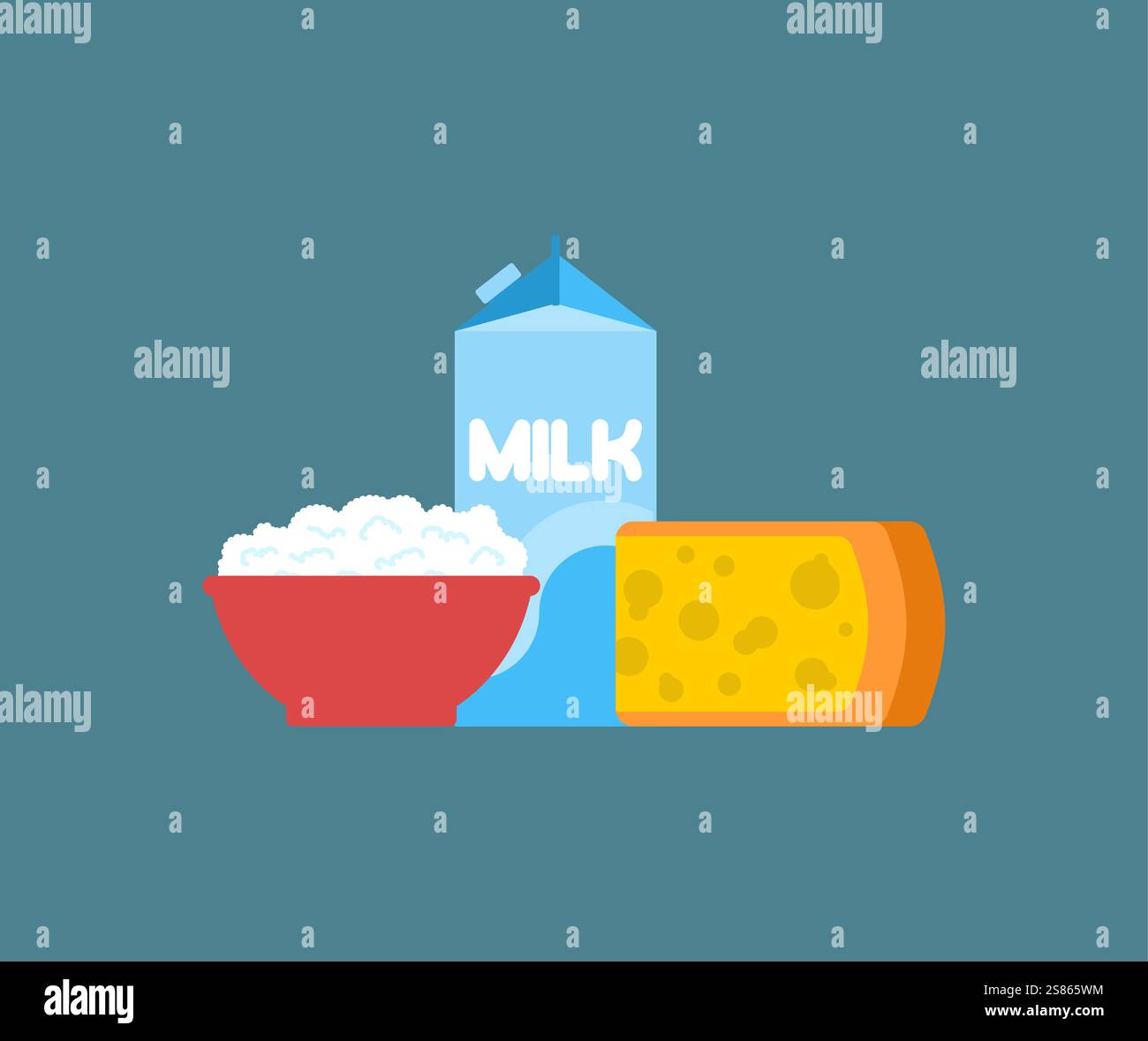 Breakfast cottage cheese glass Stock Vector Images - Alamy