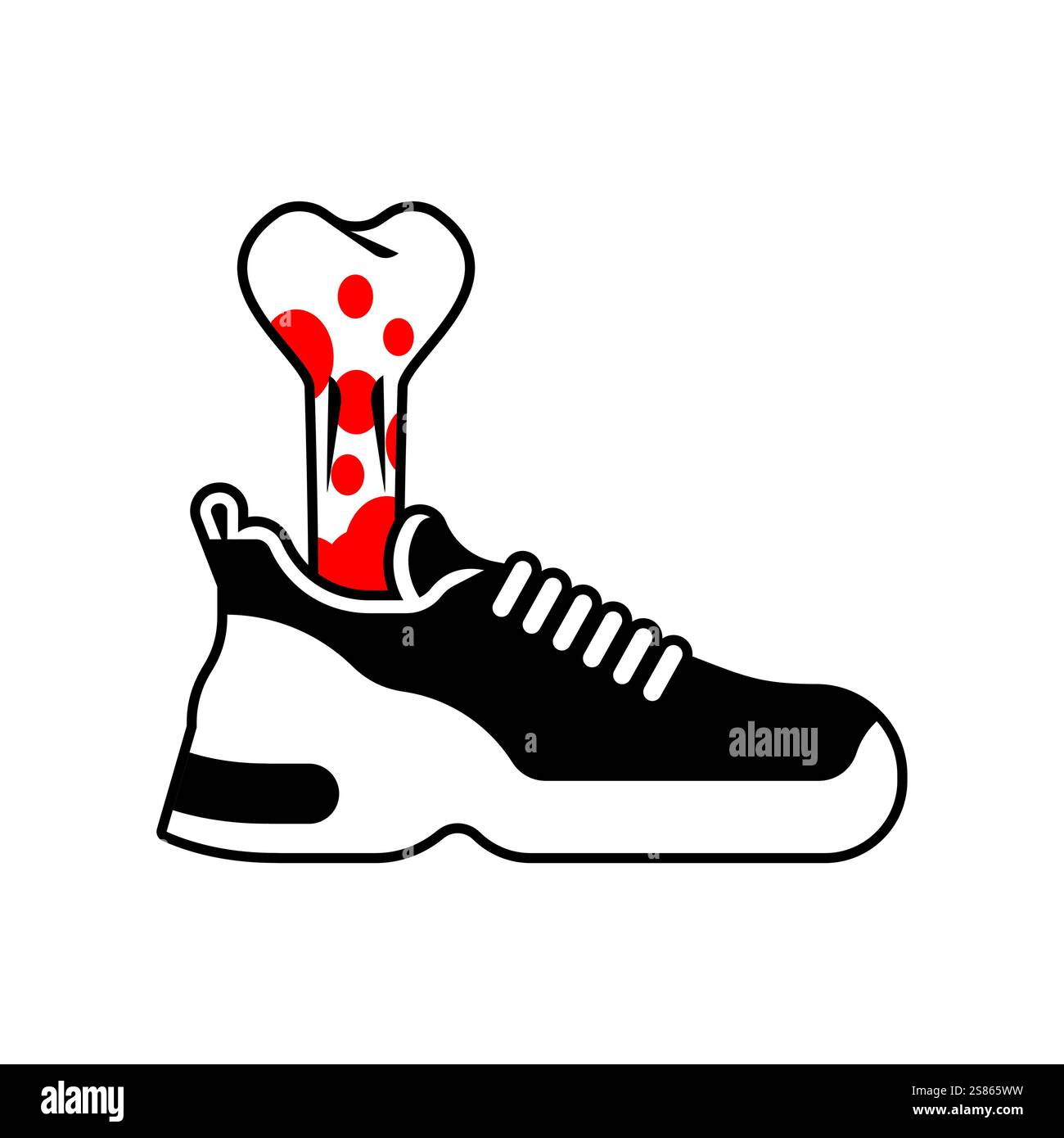 Foot cut out Stock Vector Images - Alamy