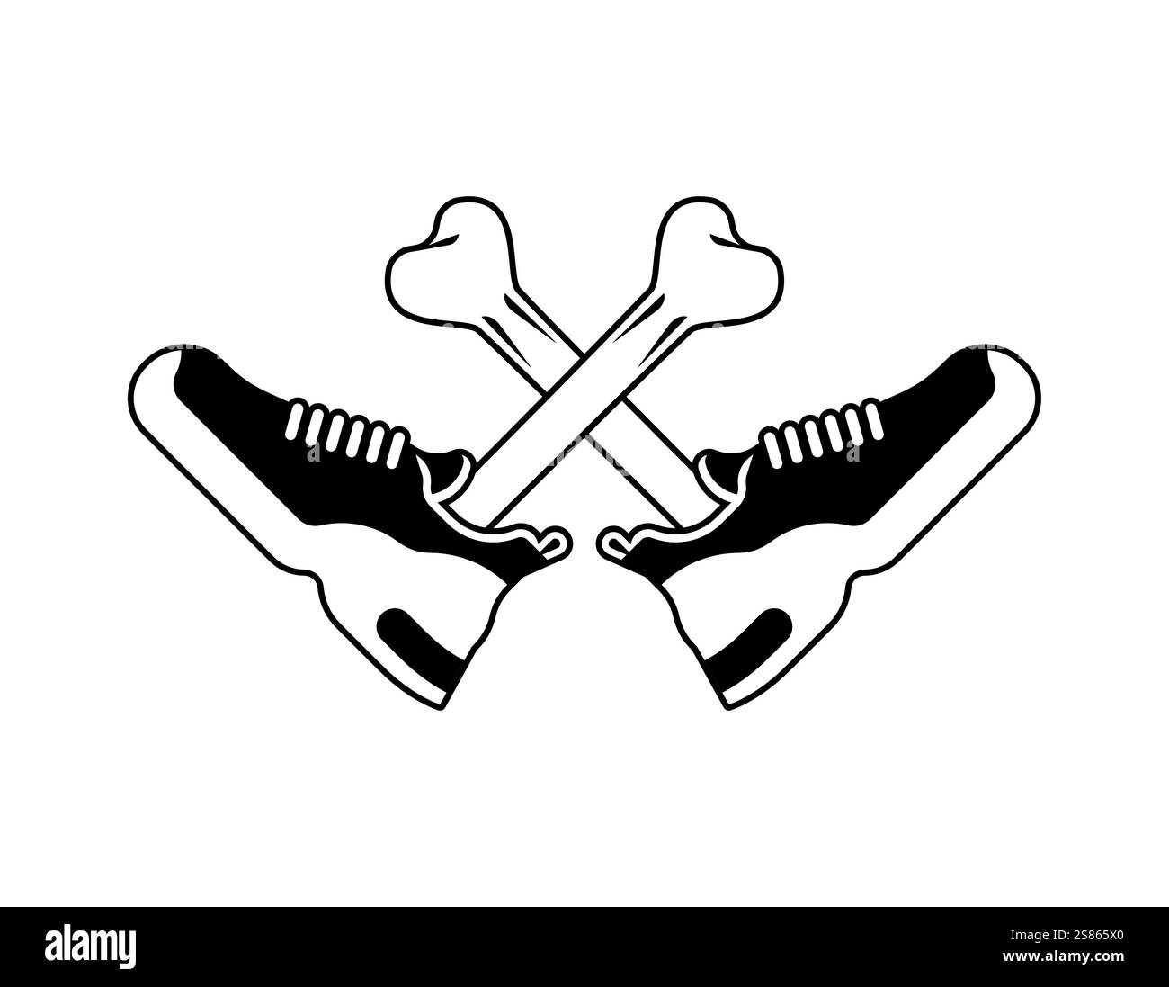 Foot cut out Stock Vector Images - Alamy