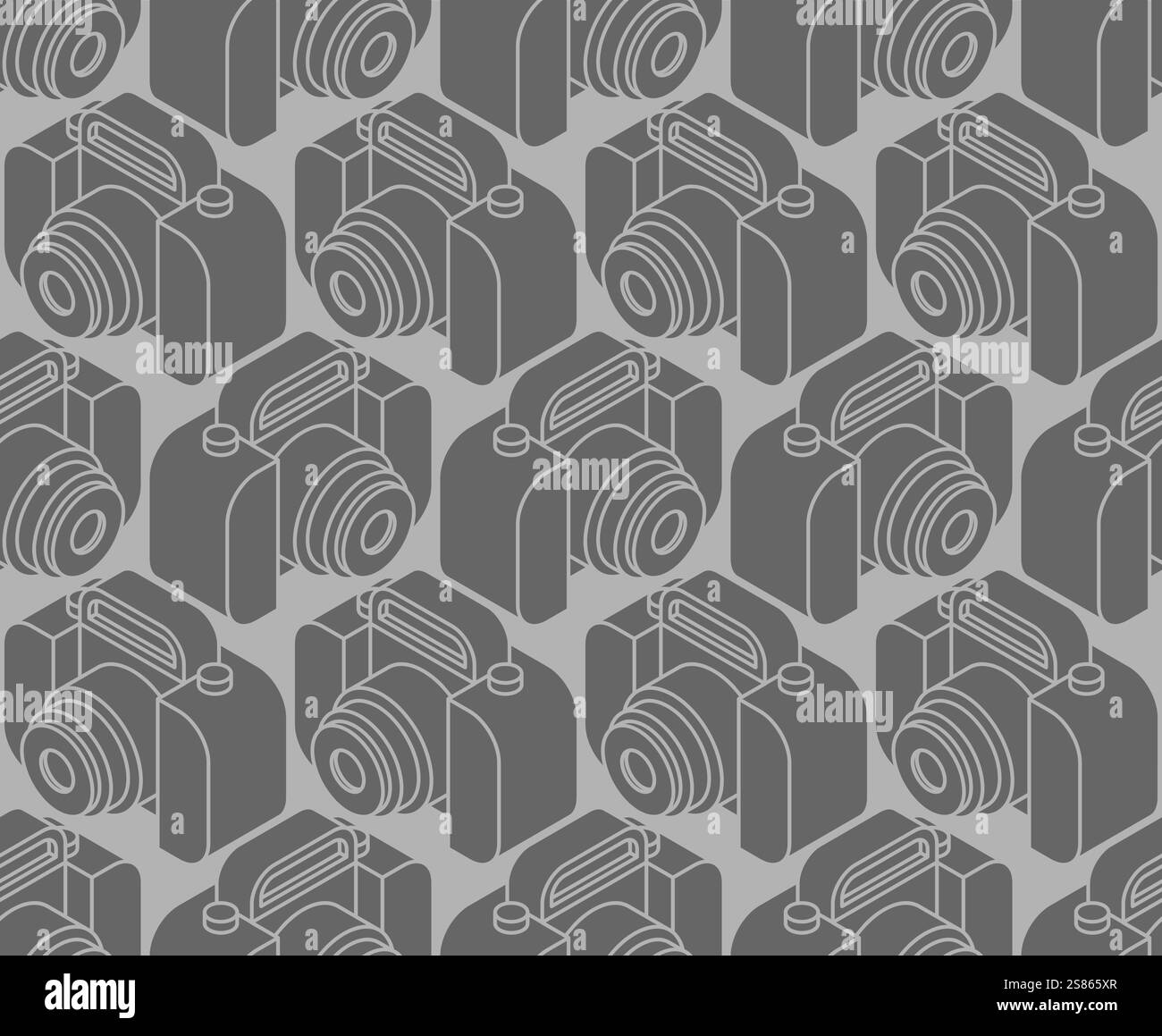 Camera vintage seamless pattern Black and White Stock Photos & Images - Alamy