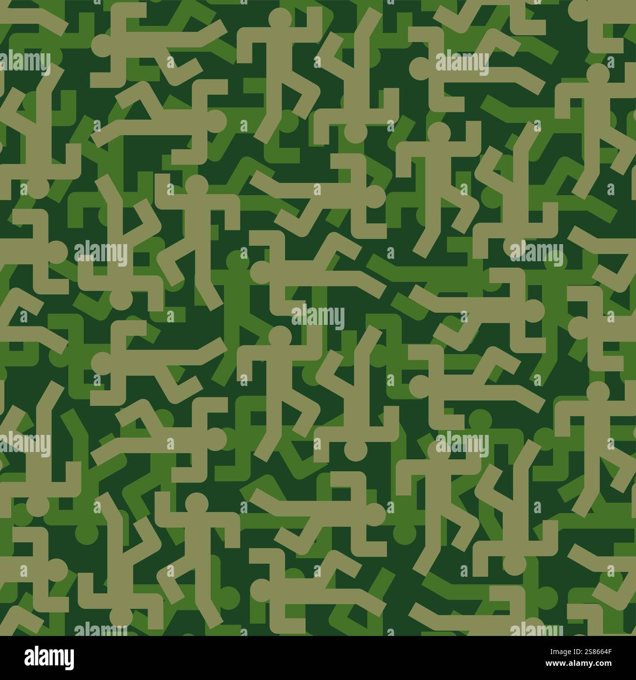 Running man Military pattern seamless. Run Army background. Protective ...