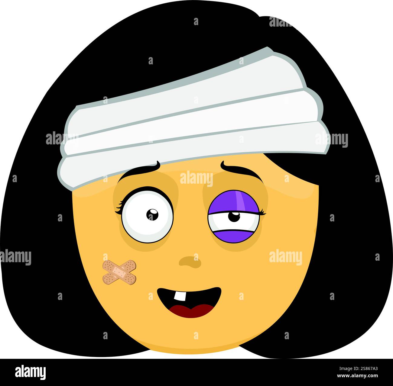 Eye bandage Stock Vector Images - Alamy