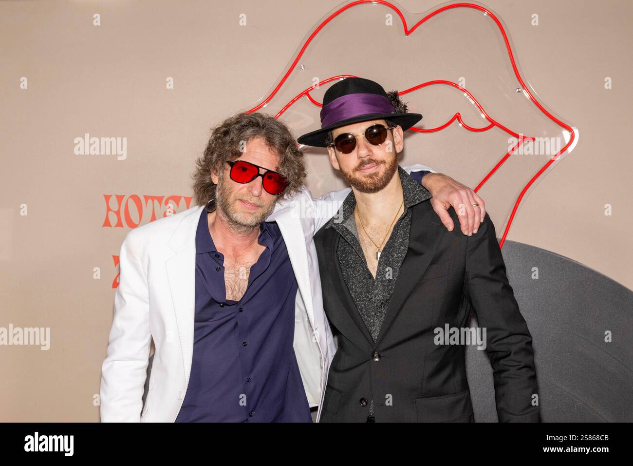 Los Angeles, United States. 18th Jan, 2025. Musician Nathan Cowles and ...