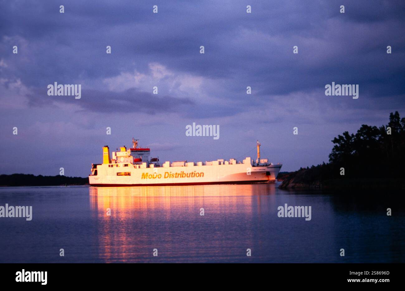 Vessel on Baltic sea Stock Photo - Alamy