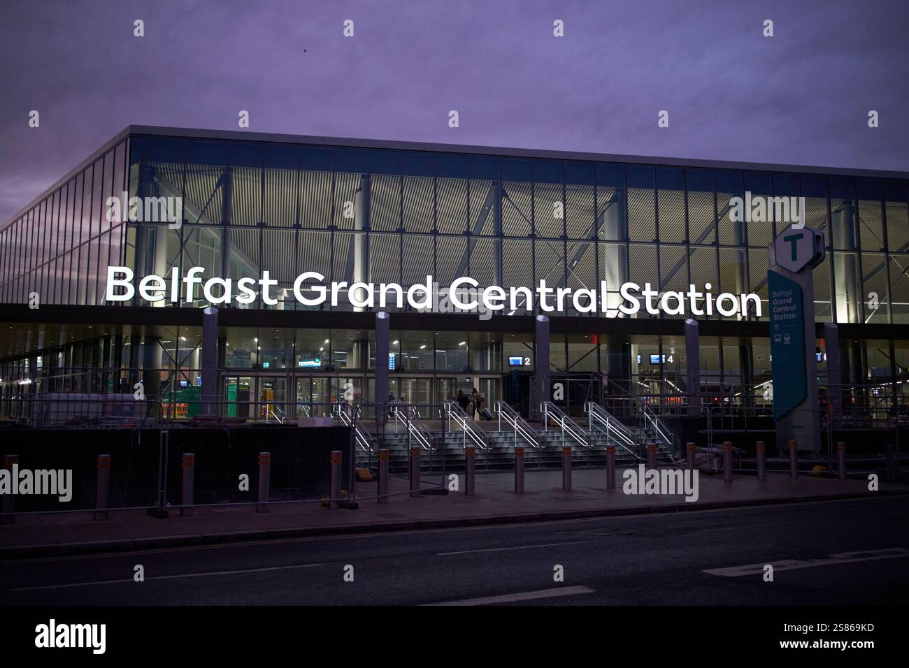 belfast grand central station early morning belfast northern ireland uk ...