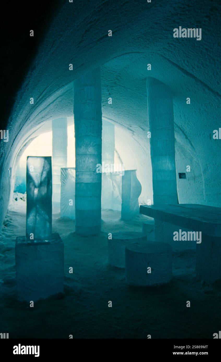 Interior ice hotel tourist hi-res stock photography and images - Alamy