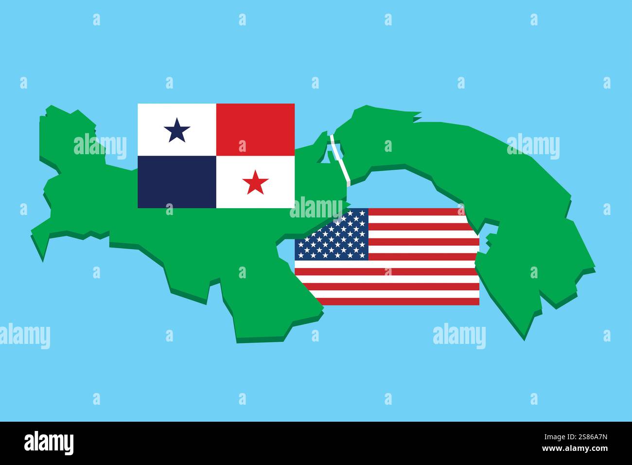 Panama on us map