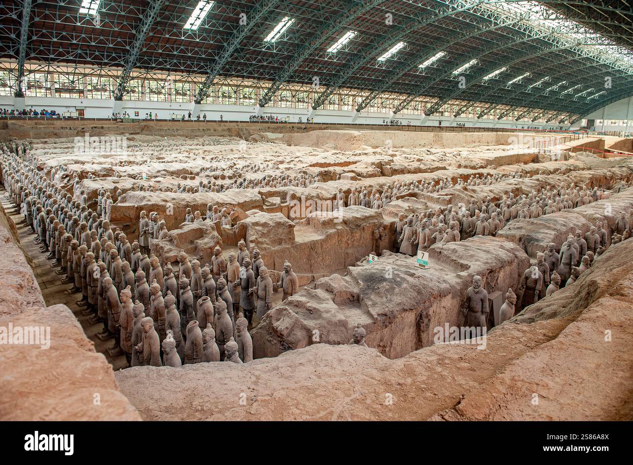 The Terracotta Army consists of 8000 soldiers, 130 chariots with 520 ...