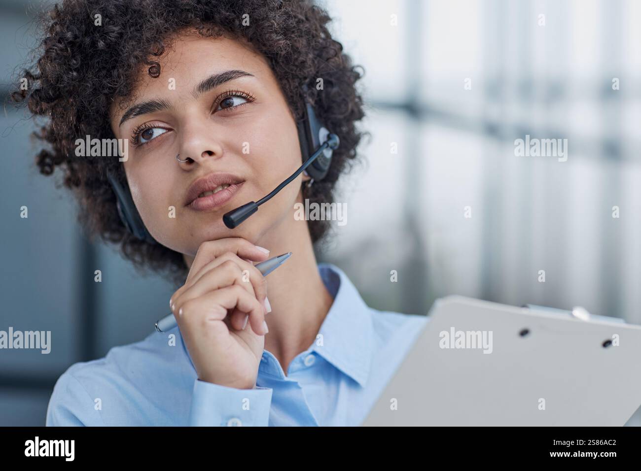 Climbing my way up the customer service ladder Stock Photo - Alamy
