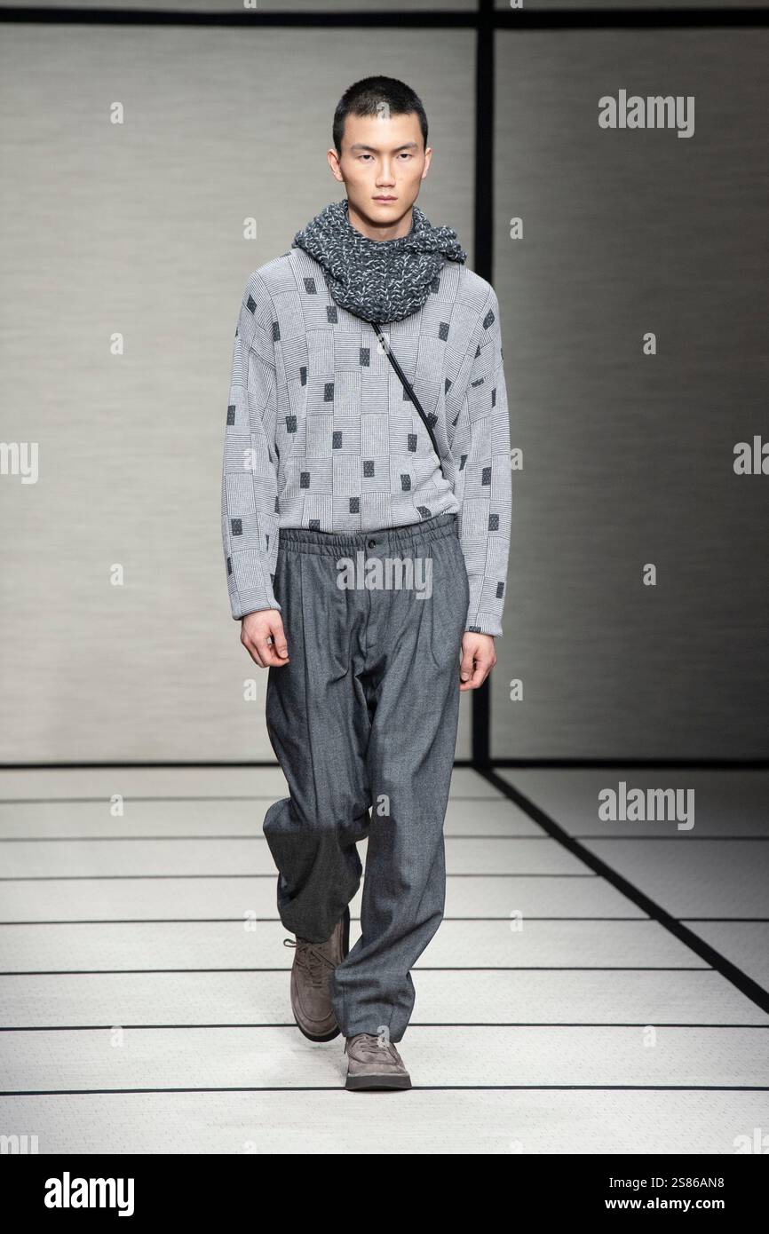Ryan Park Milan Fashion Week - Men F/W 2025-26 Giorgio Armani fashion ...